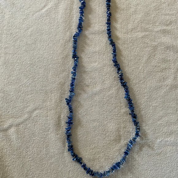 Source Unknown | Jewelry | Lapis Lazuli Chip Necklace | Poshmark